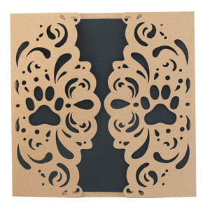 Silhouette Design Store - View Design #207647: paw print card