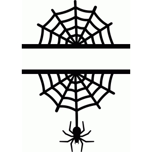 Silhouette Design Store - View Design #65857: split spider web