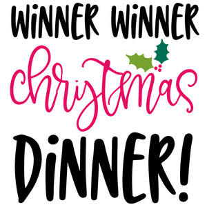 Silhouette Design Store - View Design #238108: winner winner christmas ...