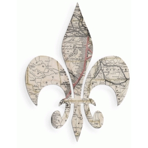 Silhouette Design Store - View Design #39008: damask map