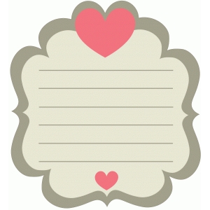 Silhouette Design Store - View Design #74058: love note journal page