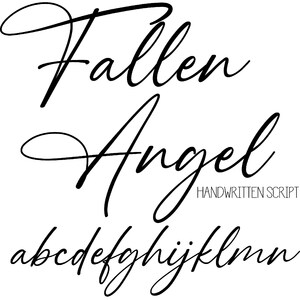Silhouette Design Store - View Design #444968: Fallen Angel Font