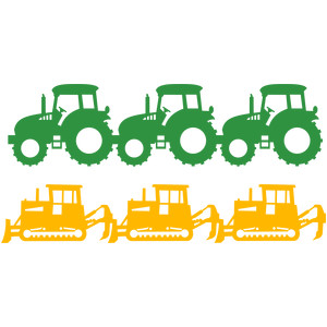 Silhouette Design Store - View Design #113488: construction tractors ...