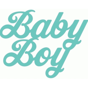 Silhouette Design Store - View Design #51098: baby boy script