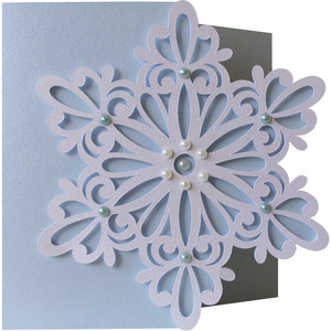 Silhouette Design Store - View Design #160909: snowflake card