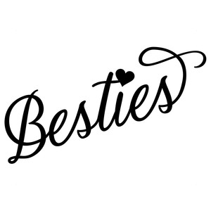 Silhouette Design Store - View Design #128519: besties script