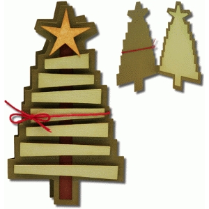Silhouette Design Store - View Design #50419: christmas tree card