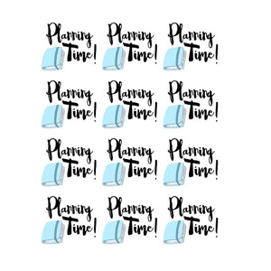 Silhouette Design Store - View Design #192529: planning time stickers