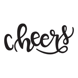 Silhouette Design Store - View Design #187159: cheers script