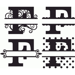 Silhouette Design Store - View Design #77969: 'f' monogram
