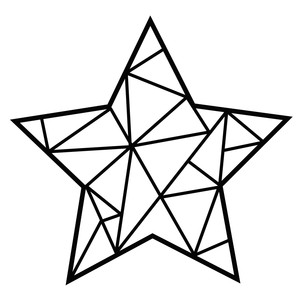 Silhouette Design Store - View Design #191599: geometric star