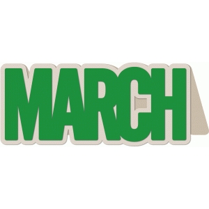 Silhouette Design Store - View Design #75499: march card